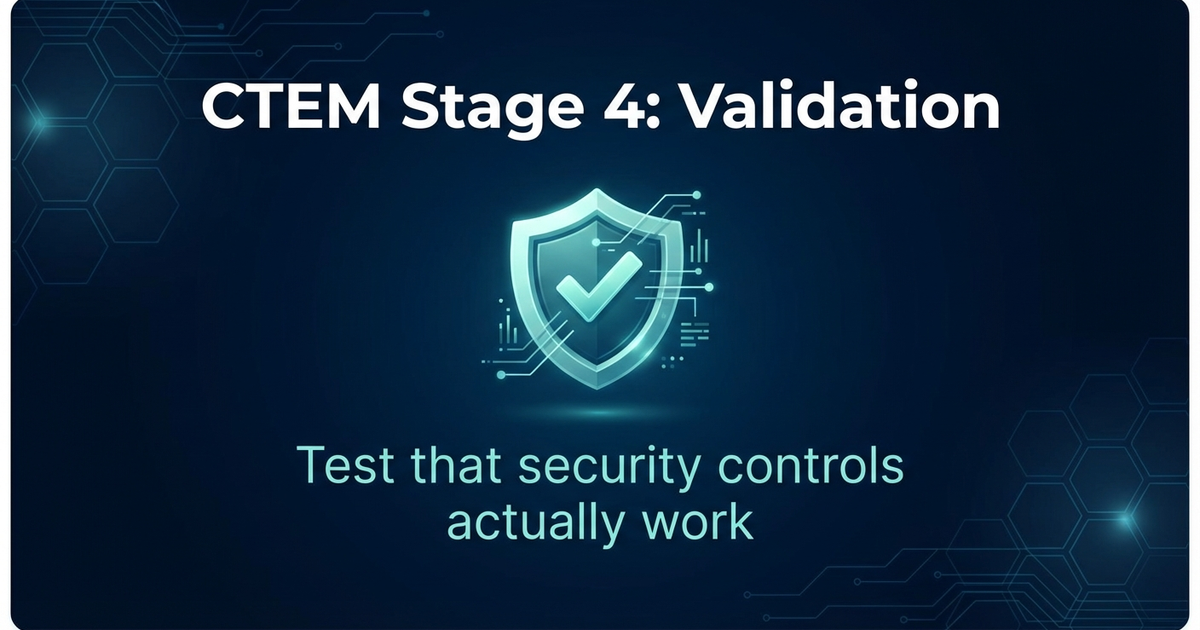 CTEM Stage 4: Validation | Continuous Threat Exposure Management (CTEM ...
